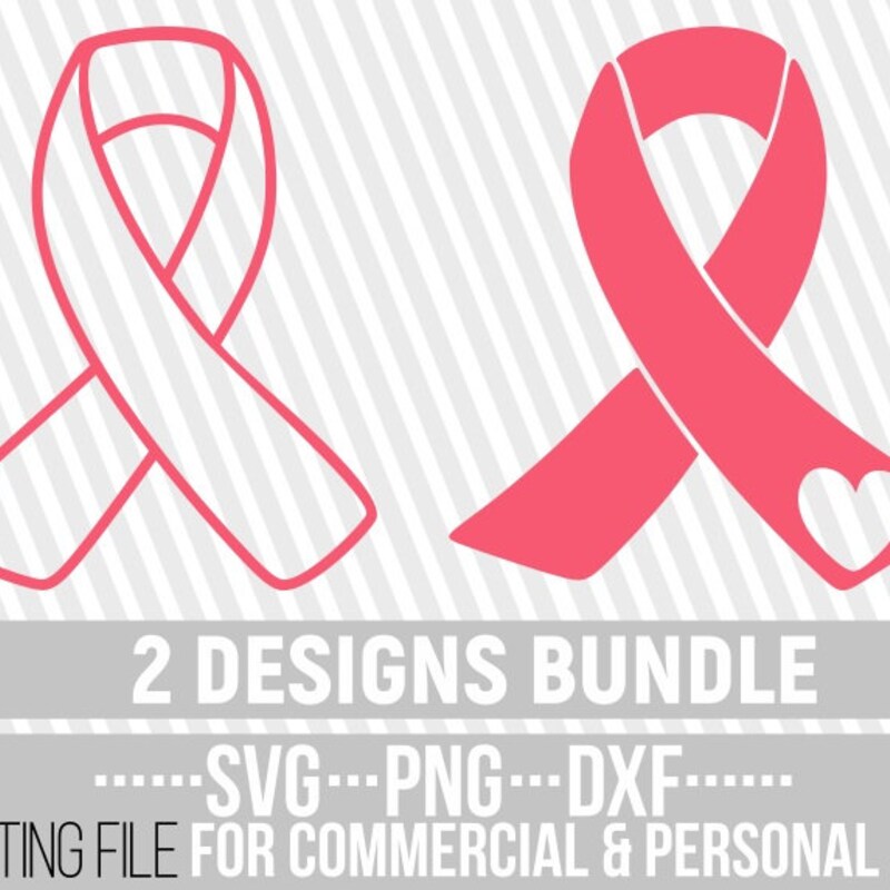 Cancer Ribbon Svg - Etsy
