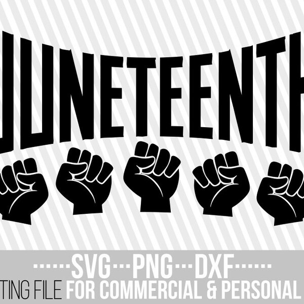 Juneteenth Fist Svg - Etsy
