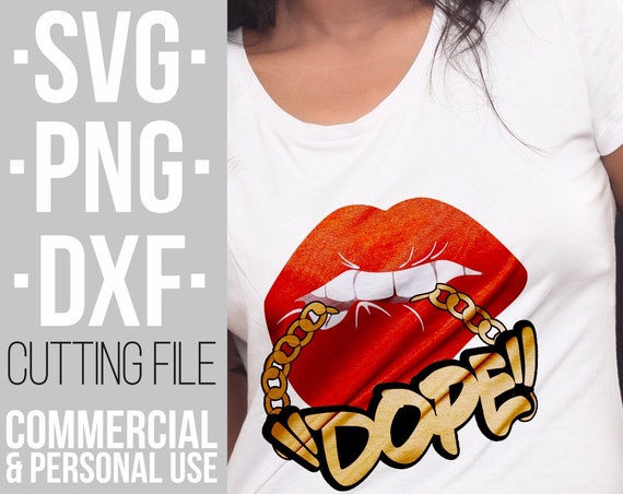 Dope Svg Gold Chain Svg Biting Lips Svg Afro Woman Black - Etsy