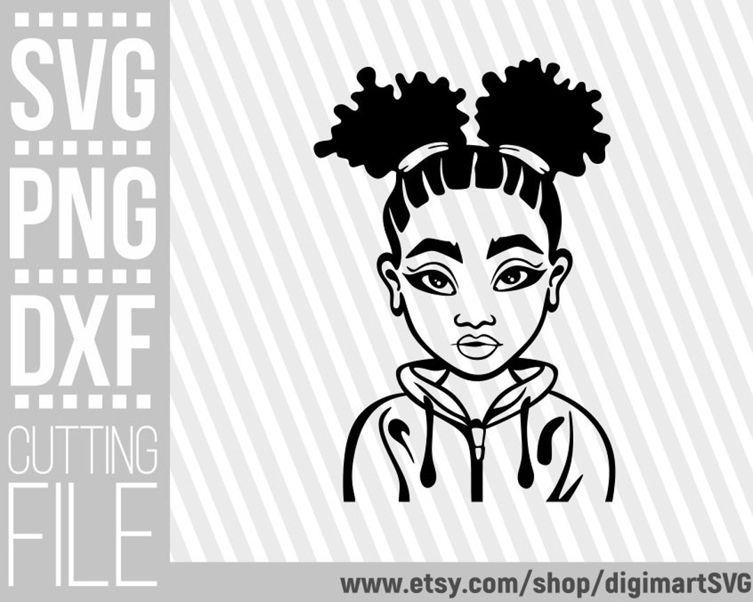 Woman Braided Hairstyle Svg, Afro Puffs Png, Cornrow Svg, Hip-hop Wear ...