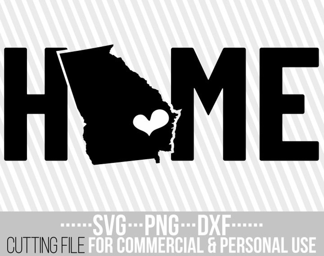 Georgia Home Svg My Roots Svg Georgia Vector State Svg Usa - Etsy