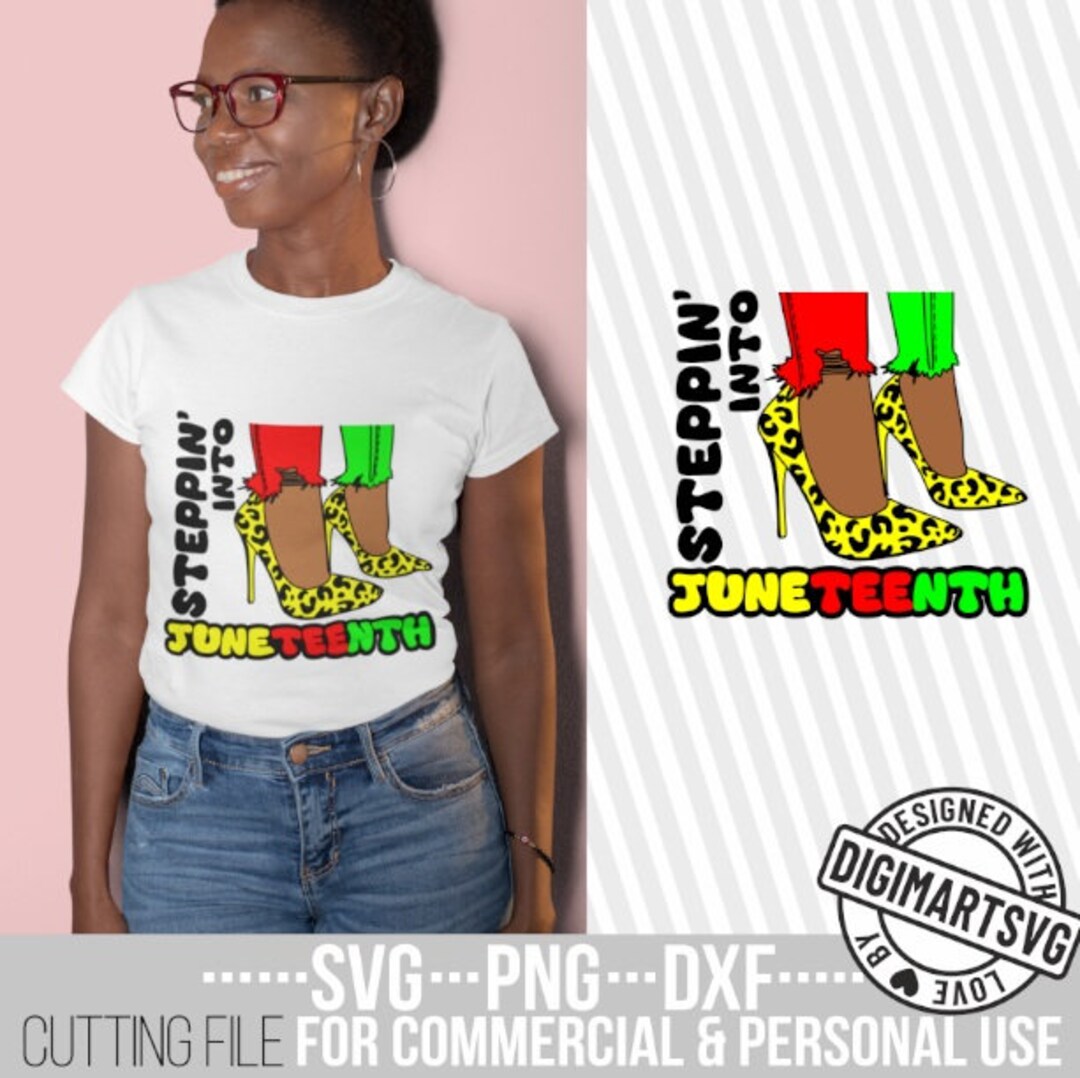 Steppin' Into Juneteenth svg, Black History svg, Leopard Prints svg ...