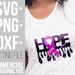 Hope Svg Breast Cancerpink Ribbon Svg Cancer Survivor Svg - Etsy