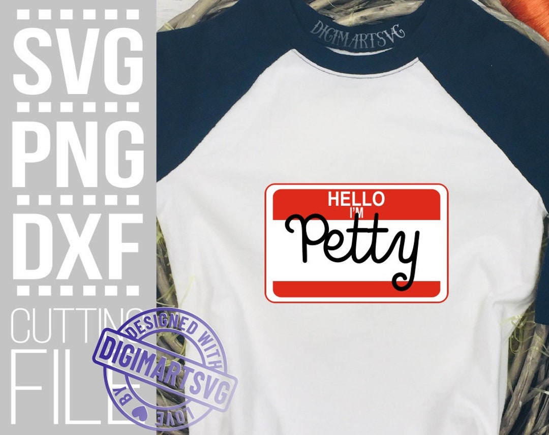 Hello I'm Petty Svg, Name Badge Svg, Custom Label Svg,my Name is , Afro ...