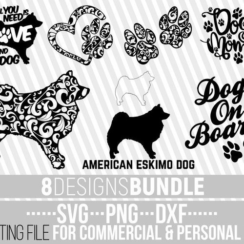 American Eskimo Svg Dog Face Vector Cricut Project - Etsy