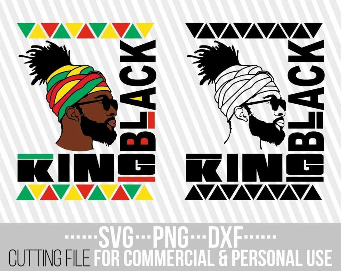 Black King in Dreadlocks Svg Afro Man Svg Beard Svg Man - Etsy