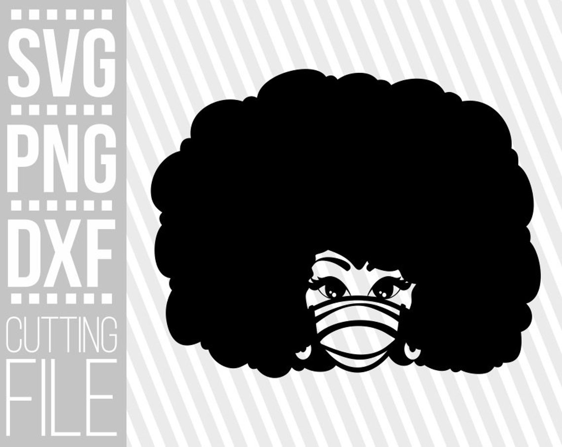 Afro Girl Svg Natural Hair Svg Nurse Svg Mask Svg Doctor - Etsy