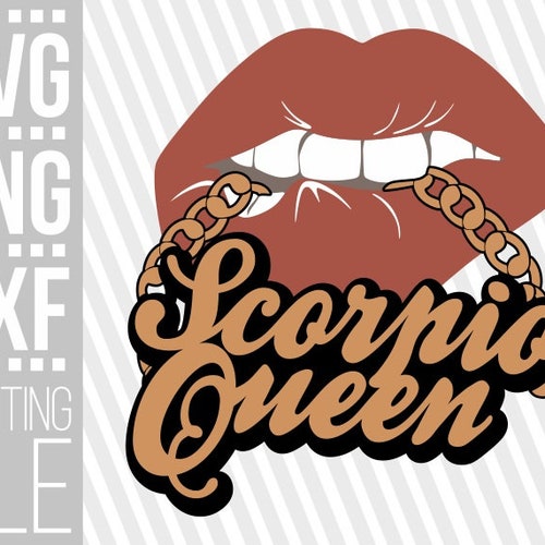 Scorpio Queen Svg Zodiac Sign Svg Horoscope Dripping - Etsy