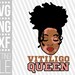 Vitiligo Queen Svg, Black Woman in Messy Bun Svg, Afro, Black Girl ...