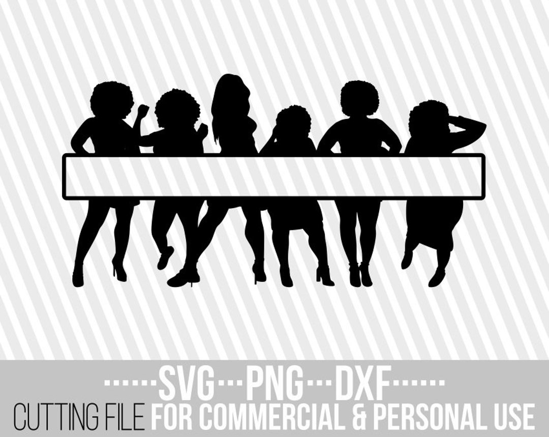6 Sexy Black Woman Group Svg, Afro Girl SVG, African American Svg ...