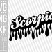 Scorpio Svg, Zodiac Sign Svg, Horoscope, Dripping Words, Afro Woman ...