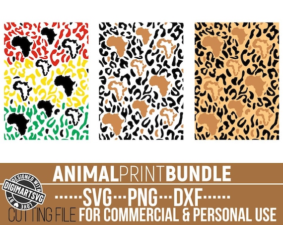 Animal Print Bundle Leopard Print Svg Africa Svg Cheetah - Etsy