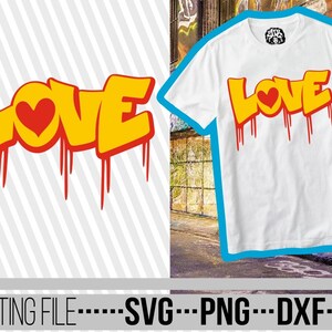 Love Svg Valentines Day Svg Dripping Hearts Svg Valentine - Etsy