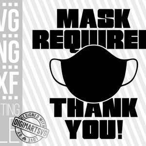 Masks Required Sign Svg Mask Svg Healthy Svg Survive Svg - Etsy