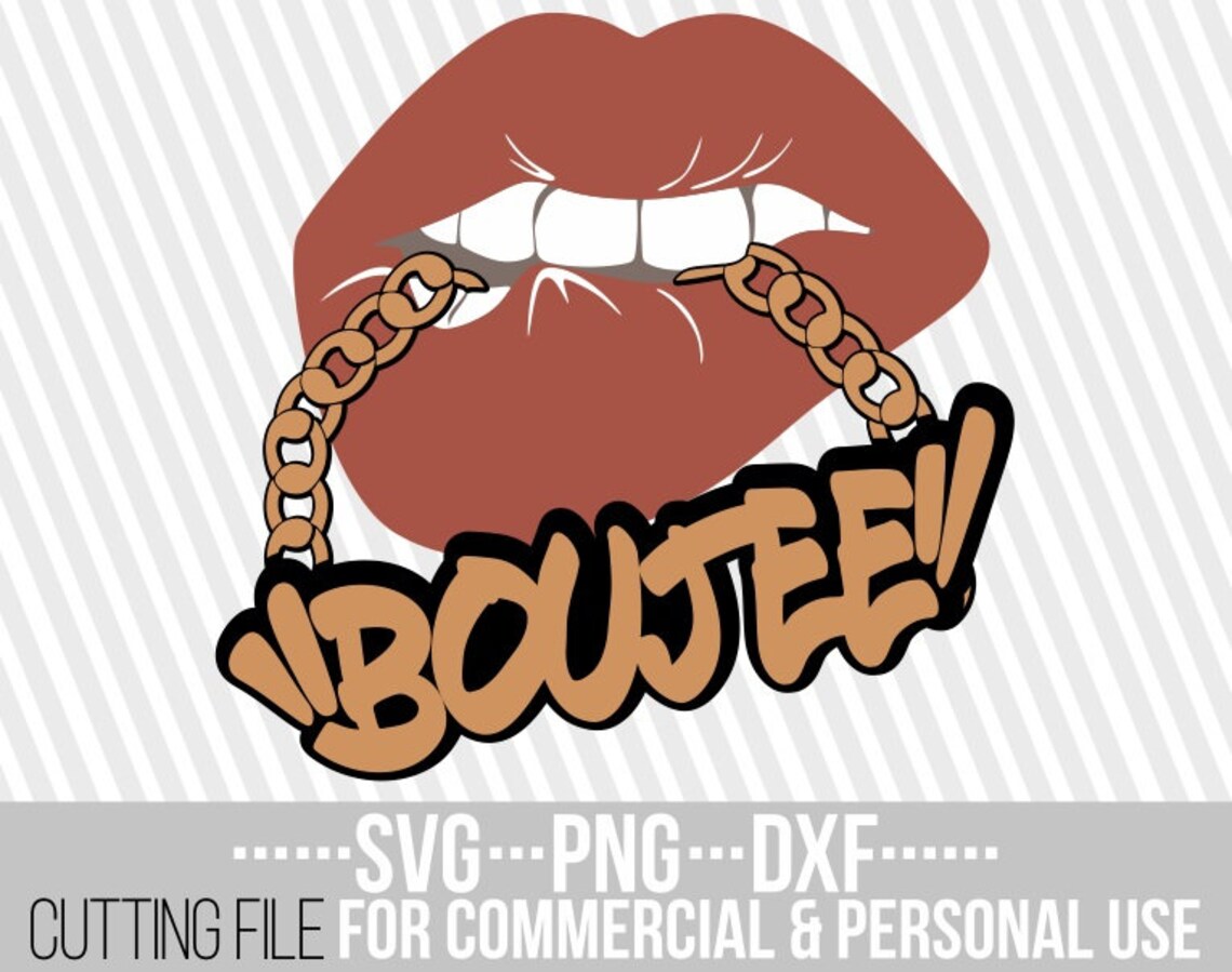 Boujee Svg Gold Chain Svg Biting Lips Svg Afro Woman Black - Etsy