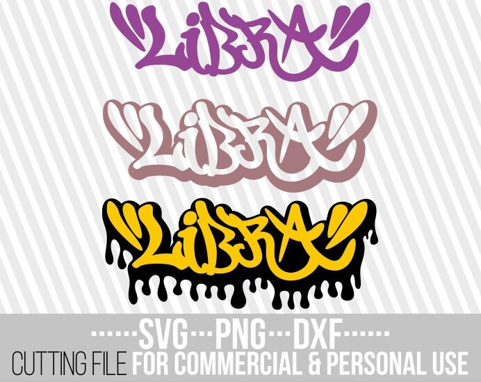 3x Libra Graffiti Svg Zodiac Sign Svg Horoscope Astrology - Etsy