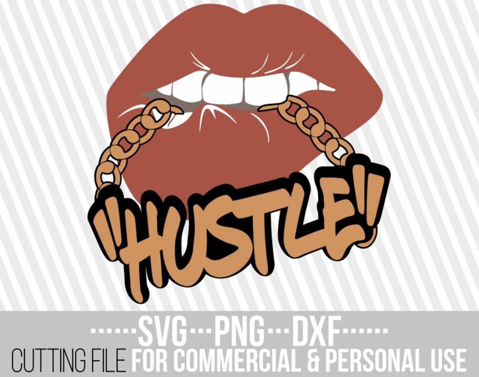 Hustle Svg, Gold Chain Svg, Biting Lips Svg, Afro Woman, Black Girl ...
