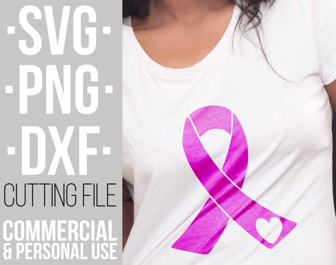 2x Pink Ribbon Svg Breast Cancer Fight Cancer Svg Awareness - Etsy