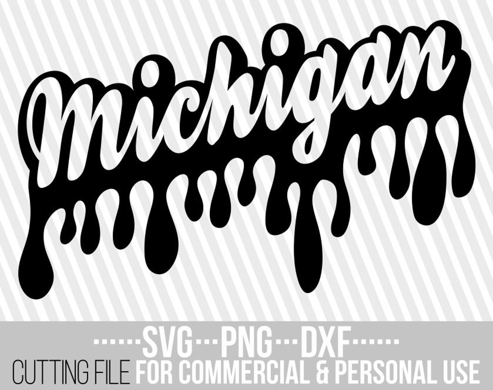 Michigan Svg USA Svg State Svg Graffiti Map Dripping Svg - Etsy