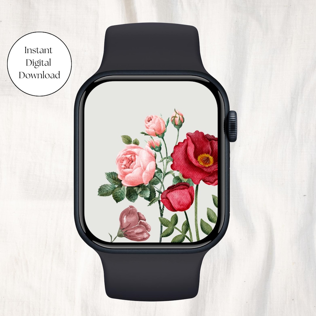 Floral Apple Watch Wallpaper: Wildflower Design (digital Download) - Etsy
