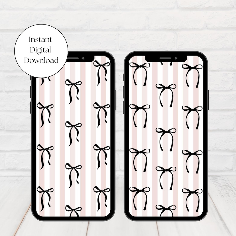 Bow Wallpaper for iPhone - Etsy