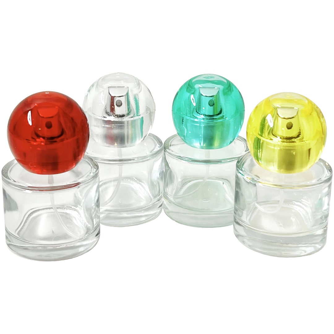 30ml 1oz Round Sphere Color Cap Perfume Glass Spray Empty Perfume ...