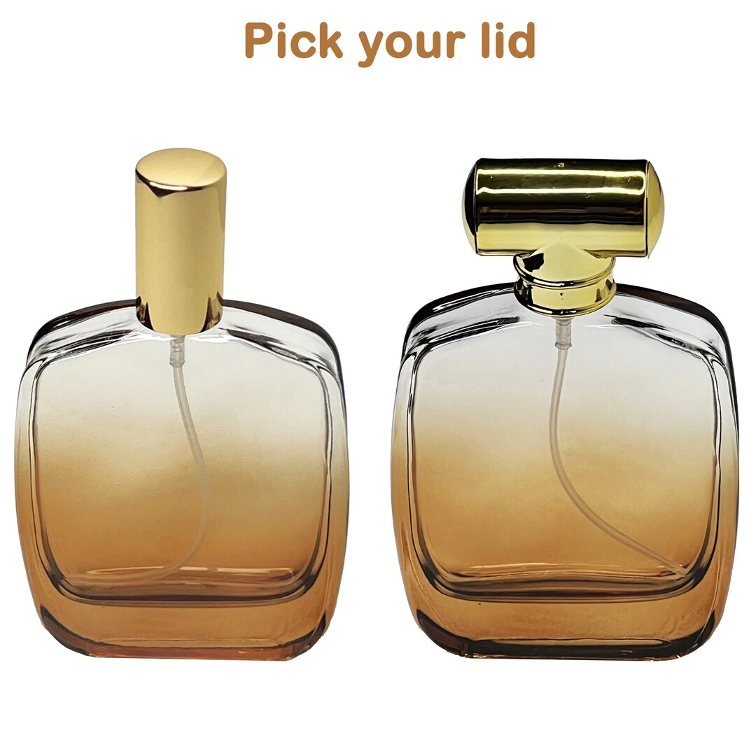 50ml 1.7oz Amber Gradient Thick Glass Perfume Spray Bottles Refillable ...
