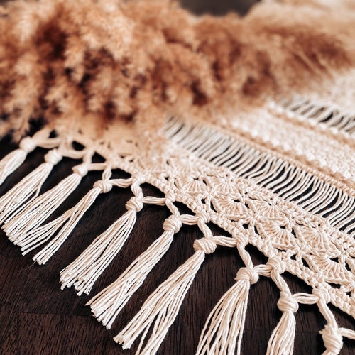 TABLE RUNNER Pattern Macrame Tutorial lamoli - Etsy