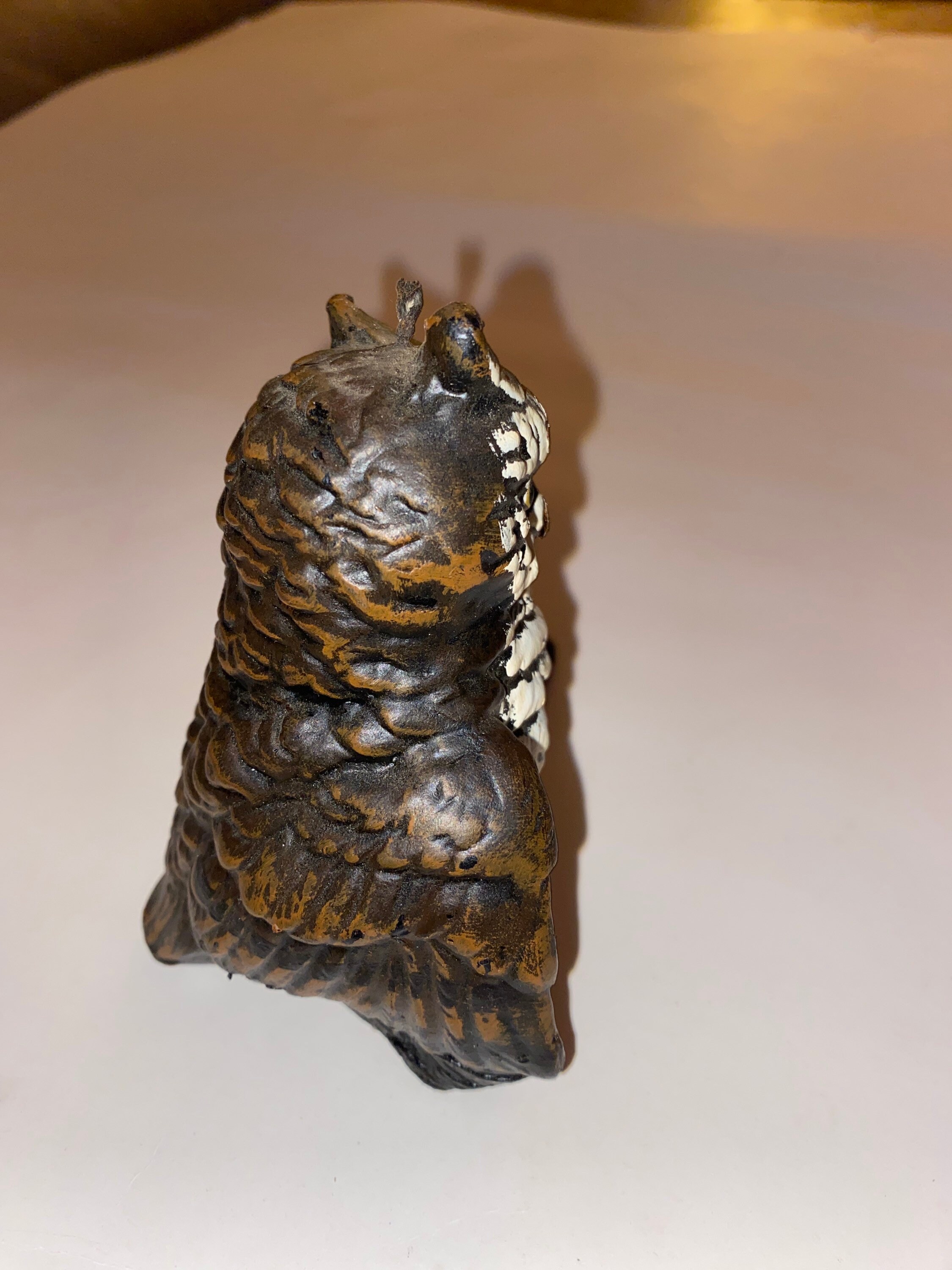 Vintage owl candle figure
