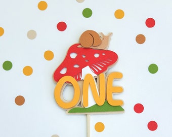 Mushroom Birthday Banner Happy Birthday Banner Mushroom First Birthday ...