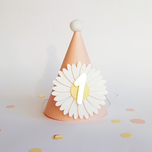 Daisy One Party Hat Daisy First Birthday Party Decor Flower - Etsy