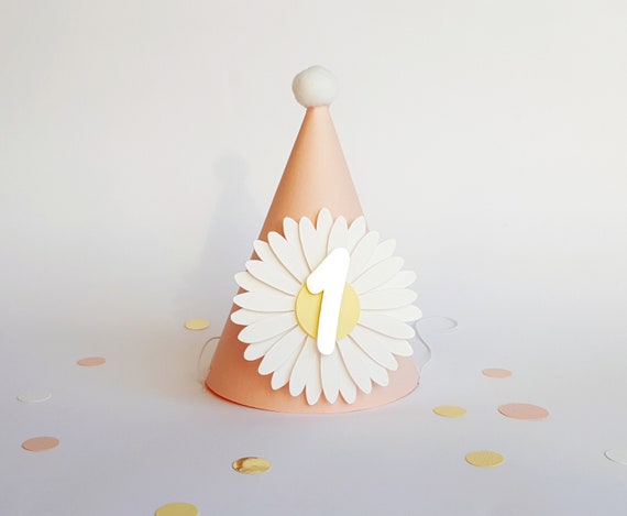 Daisy One Party Hat Daisy First Birthday Party Decor Flower - Etsy