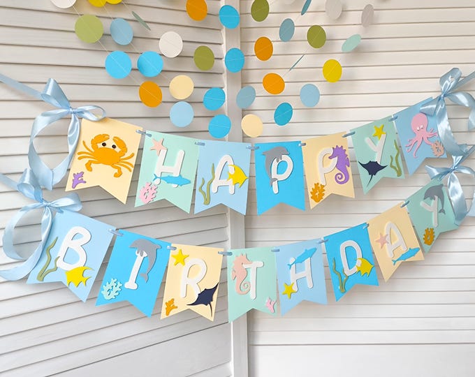 Under the Sea Banner / Party Decoration - Etsy Canada