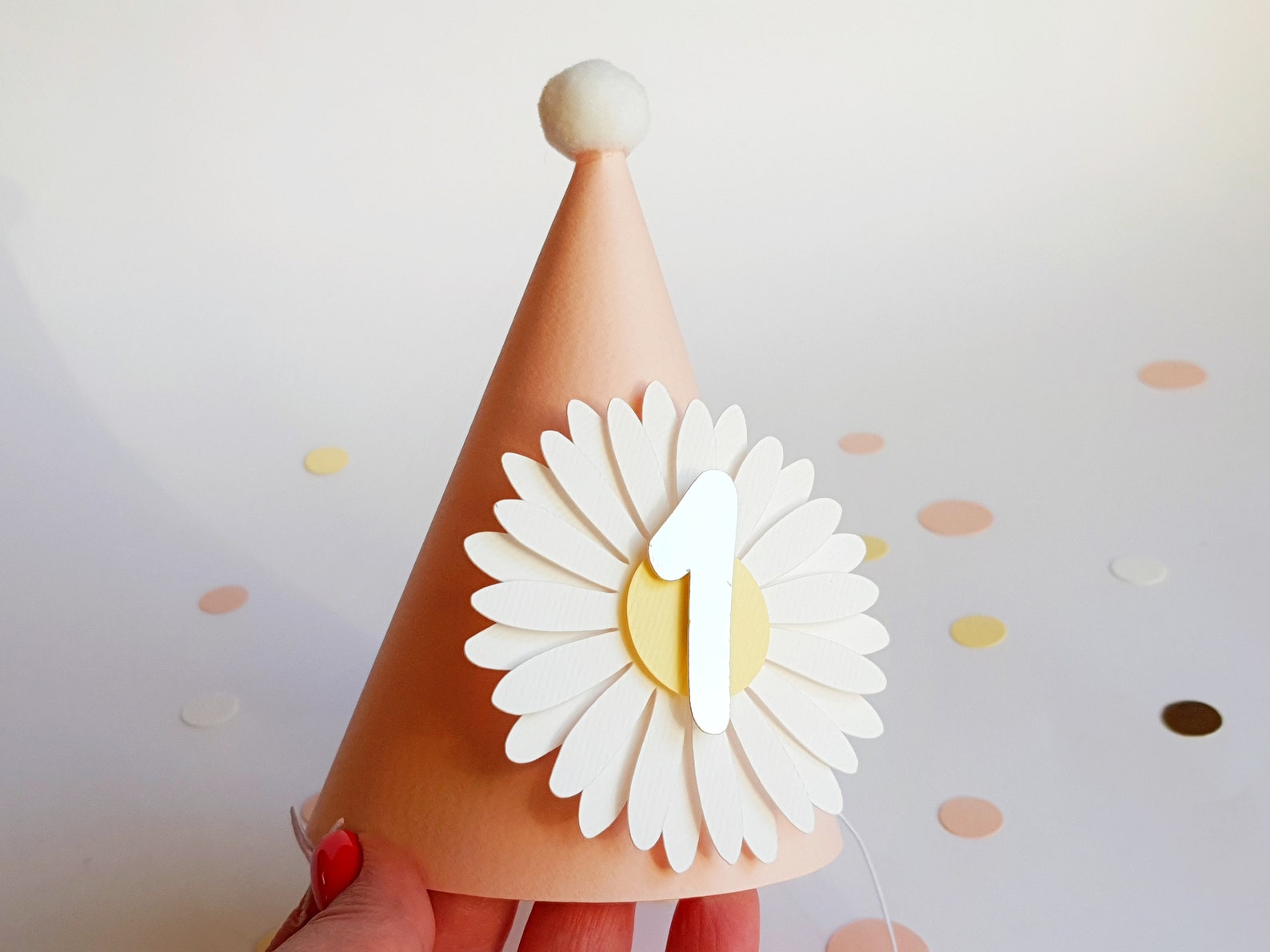 Daisy One Party Hat Daisy First Birthday Party Decor Flower - Etsy