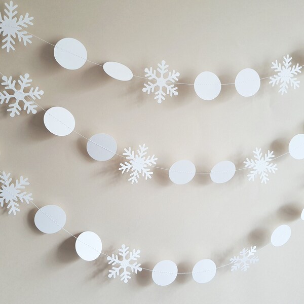 Snowflake Garland - Etsy