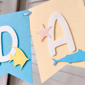 Sea Animals Birthday Banner, Ocean Theme Birthday, Sea Kids Party ...