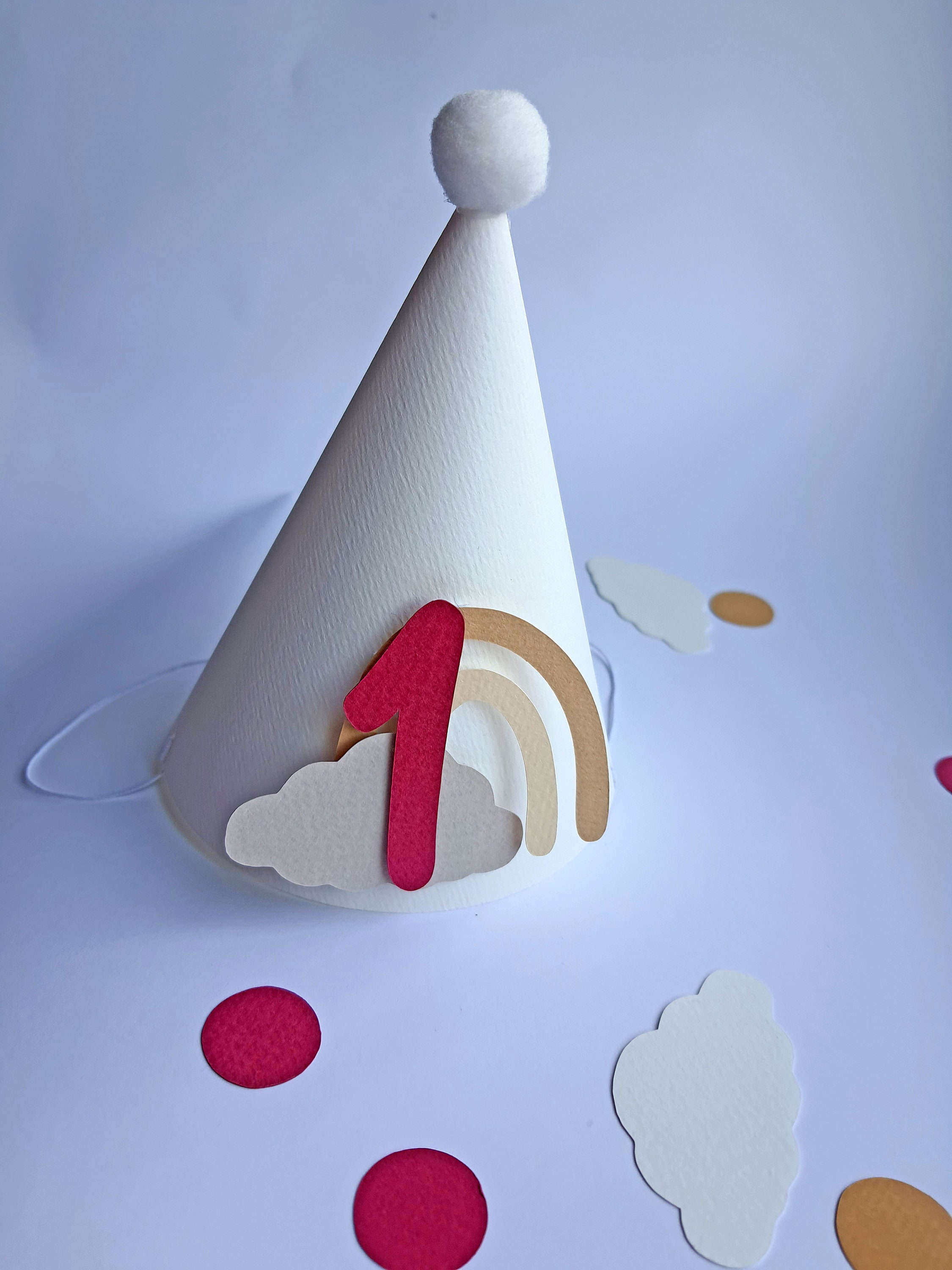 Boho Rainbow One Party Hat Boho First Party Decorations - Etsy