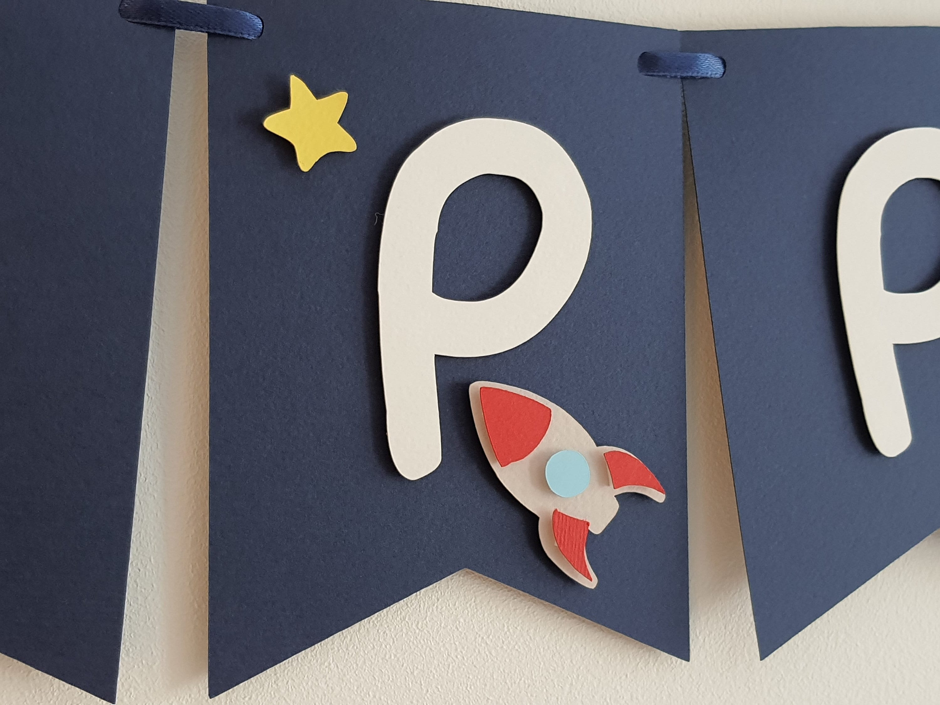 Outer Space Planets 1st Birthday Banner, First Trip Around the Sun ...