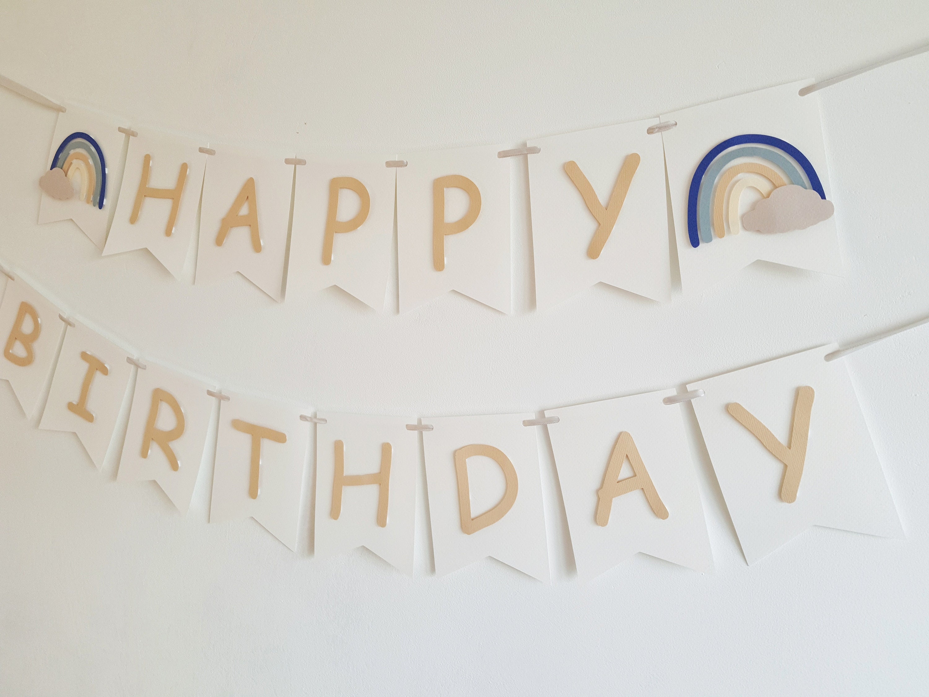 Boho Rainbow Birthday Banner Boho First Party Decorations - Etsy