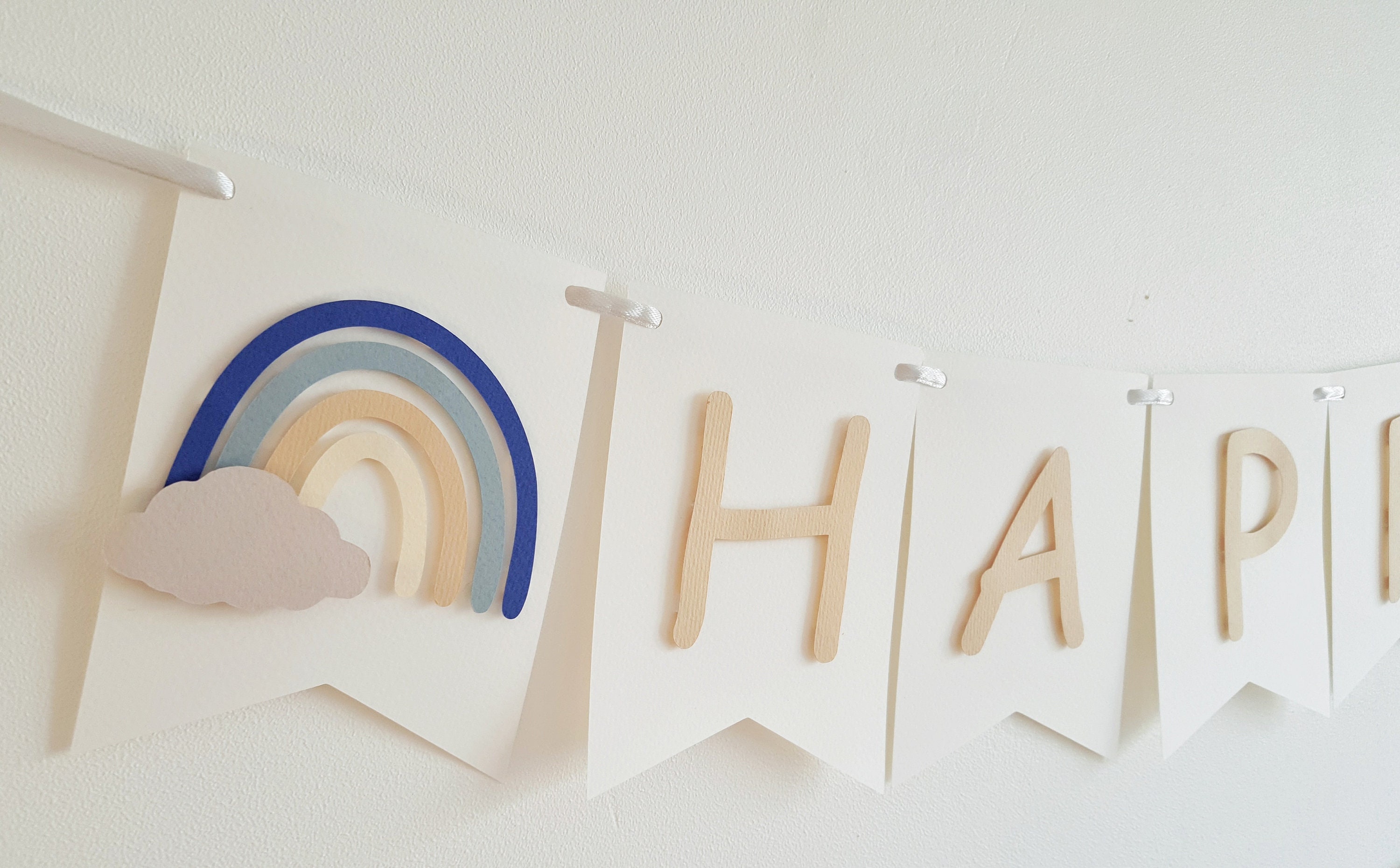 Boho Rainbow Birthday Banner Boho First Party Decorations - Etsy