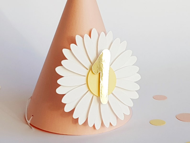 Daisy One Party Hat Daisy First Birthday Party Decor Flower - Etsy
