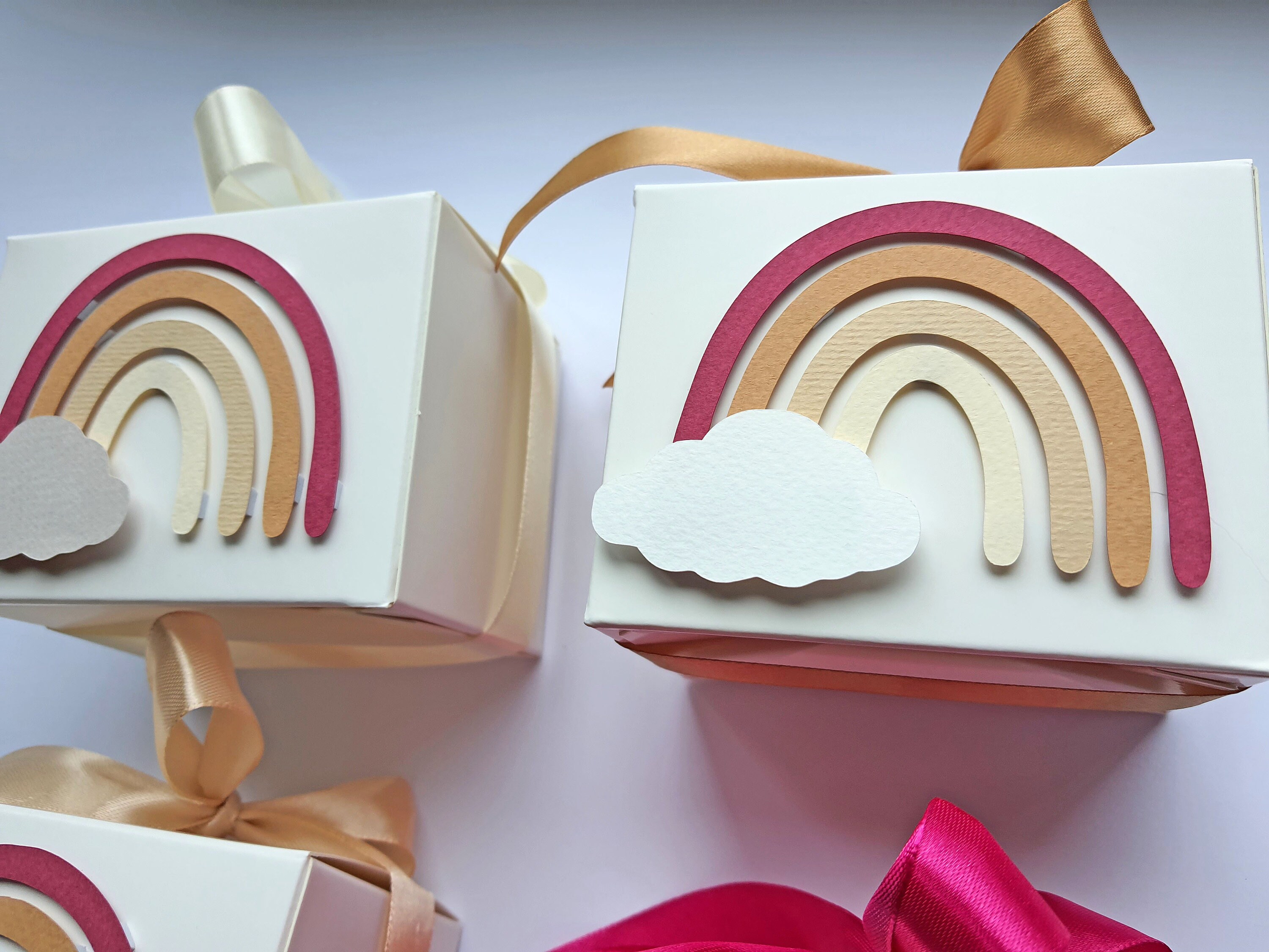 Boho Rainbow Favor Boxes Boho Party Decoration | Etsy