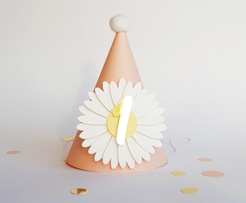Daisy One Party Hat Daisy First Birthday Party Decor Flower - Etsy