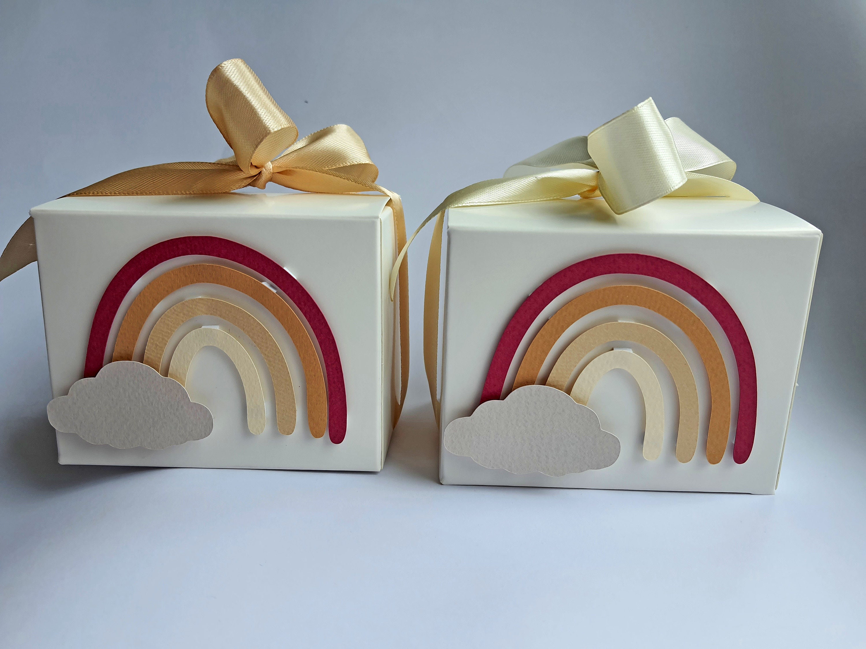 Boho Rainbow Favor Boxes, Boho Party Decoration - Etsy