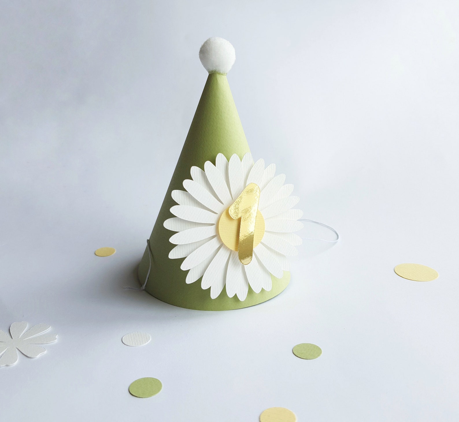 Daisy One Party Hat Daisy First Birthday Party Decor Flower - Etsy