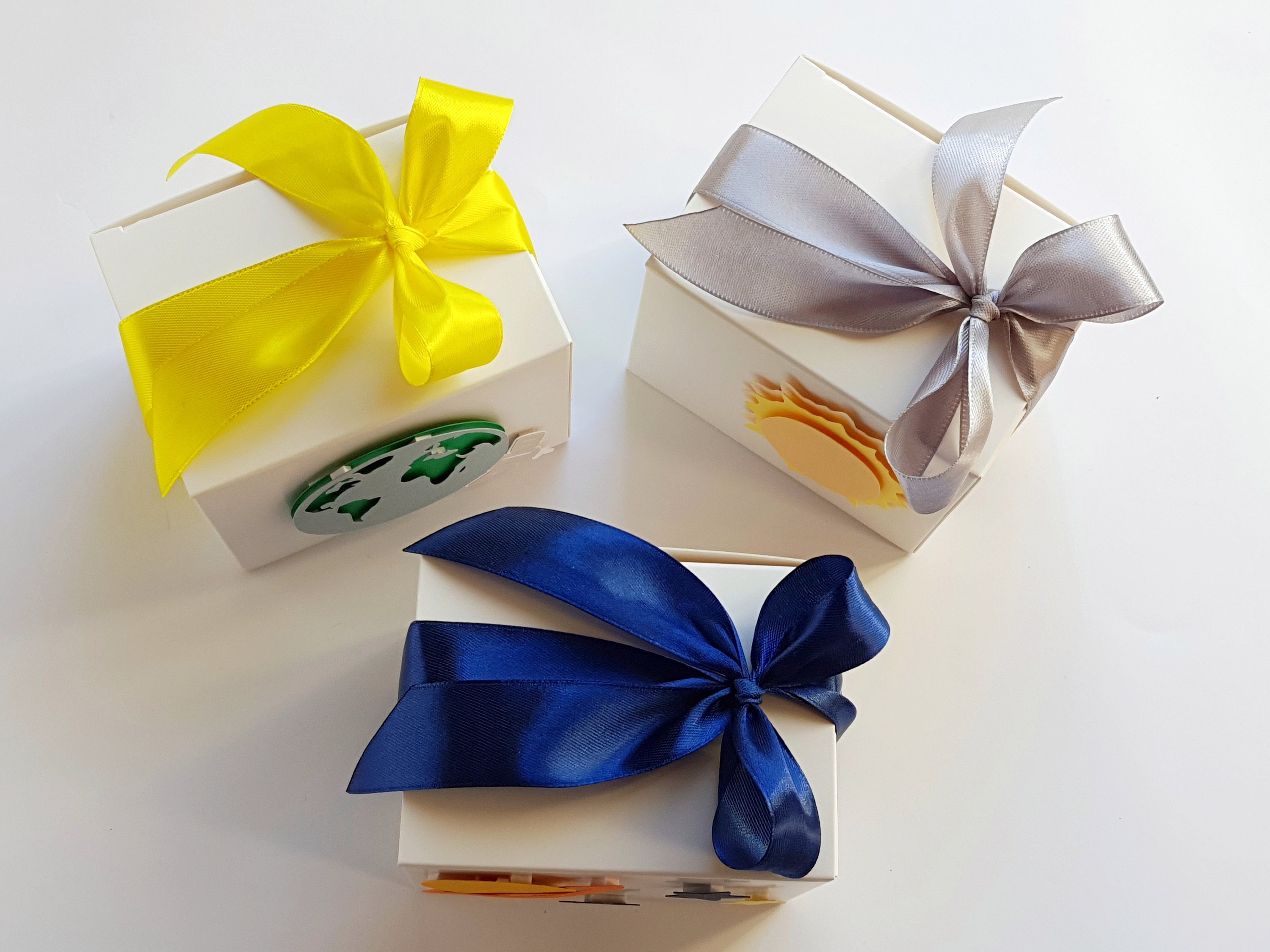 Outer Space Planets Favor Boxes, First Trip Around the Sun Birthday ...