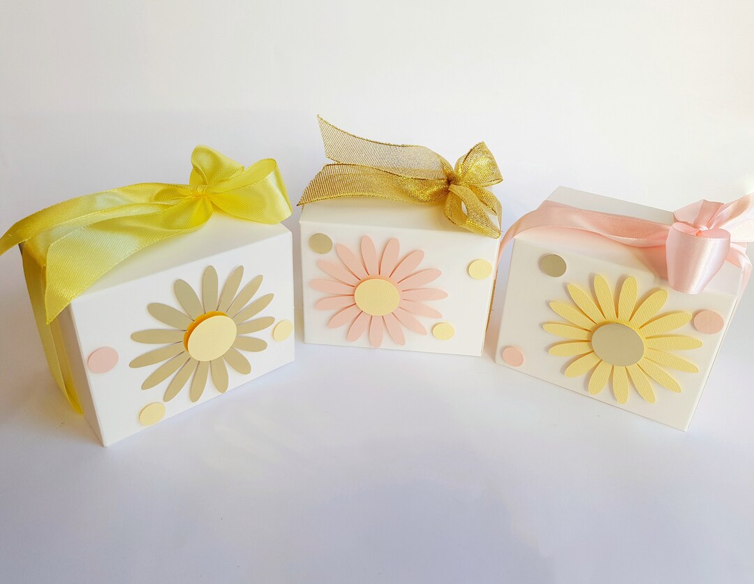 Daisy Favor Boxes, Floral Decorations, Daisyl 1st First Birthday - Etsy