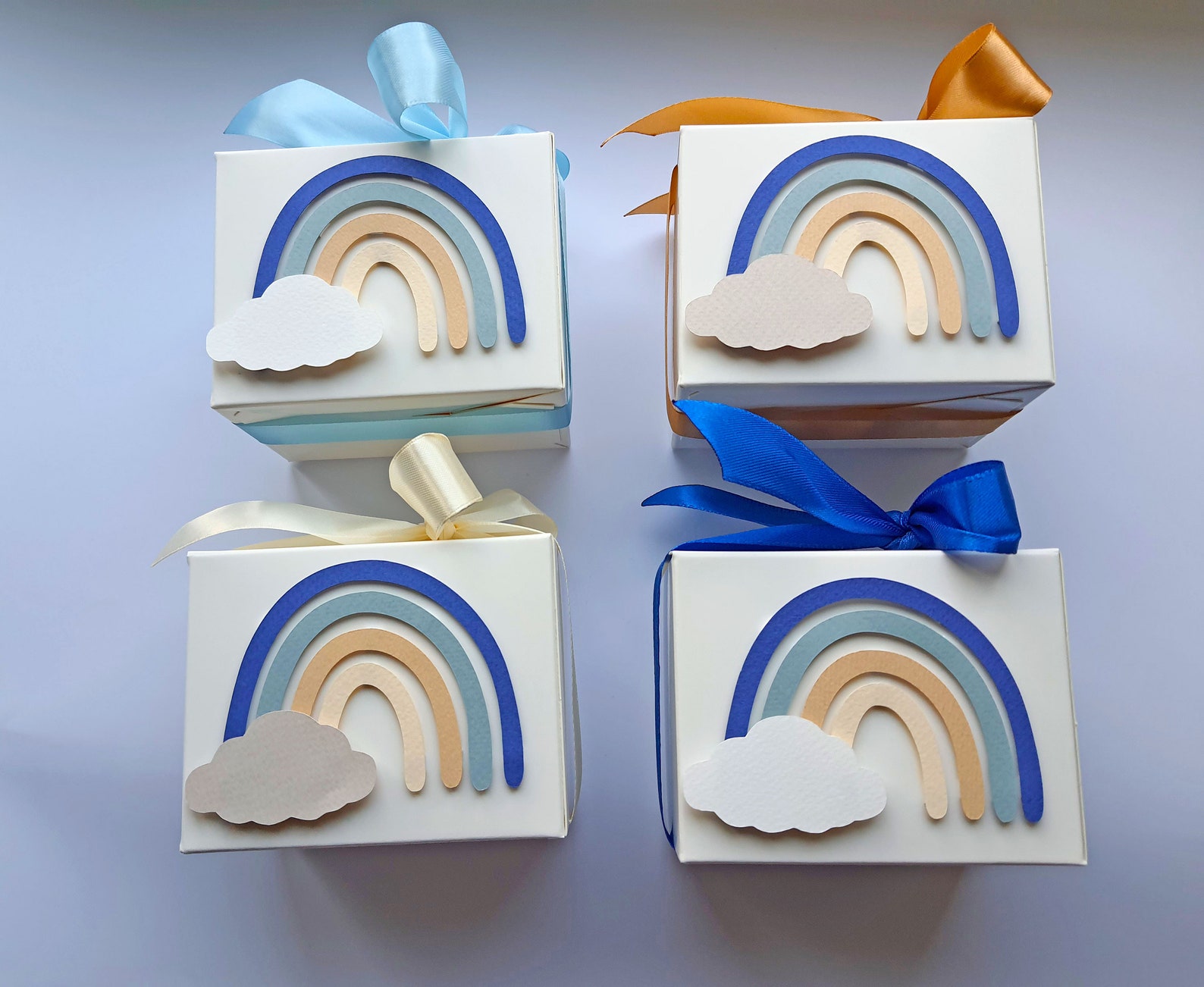 Boho Rainbow Favor Boxes Boho Party Decoration | Etsy