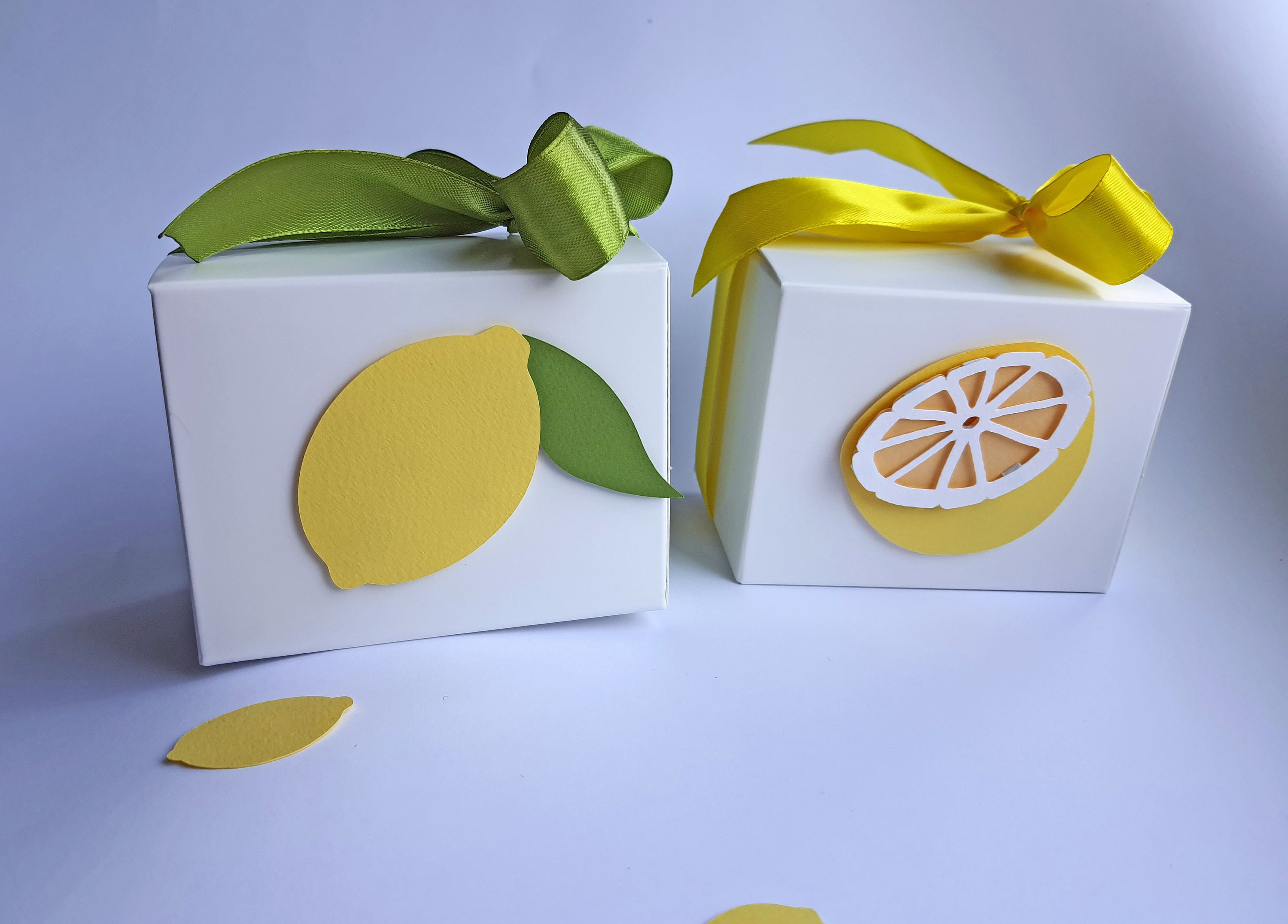 Lemon Favor Boxes, Themed Baby Shower Citrus 1st Birthday Party ...