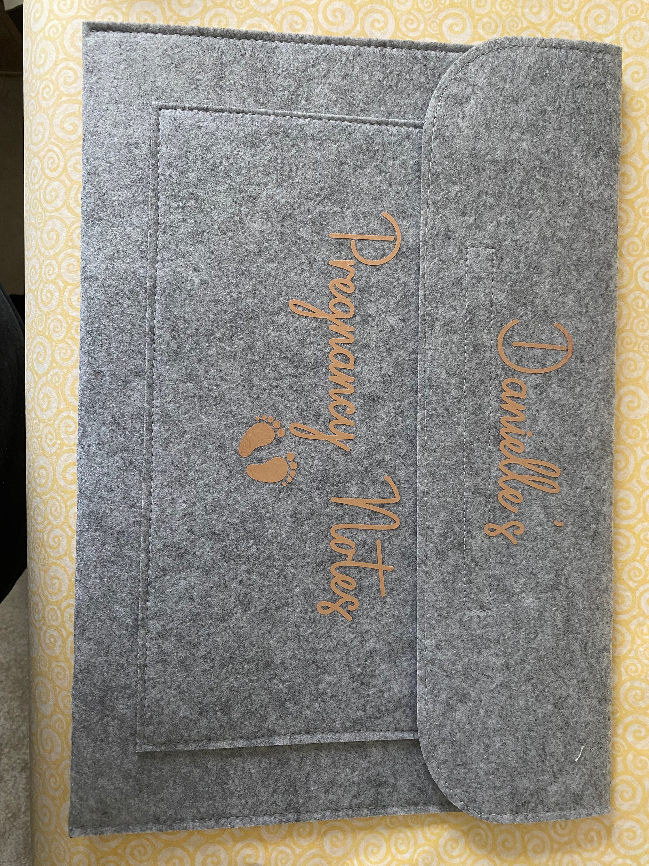 Pregnancy Note Folder, Maternity Notes - Can Be Personalised - Baby ...